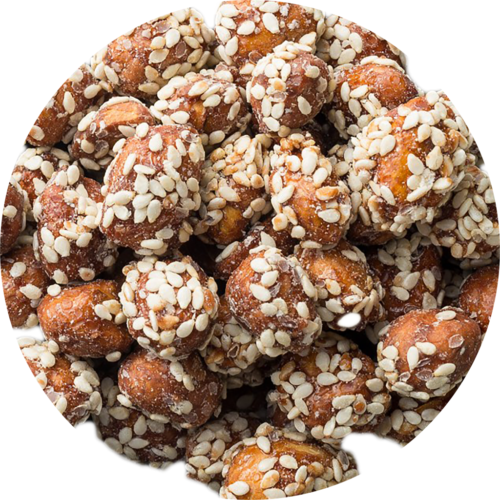 Maní con ajonjolí peso por caja 10KG - El Eden Import